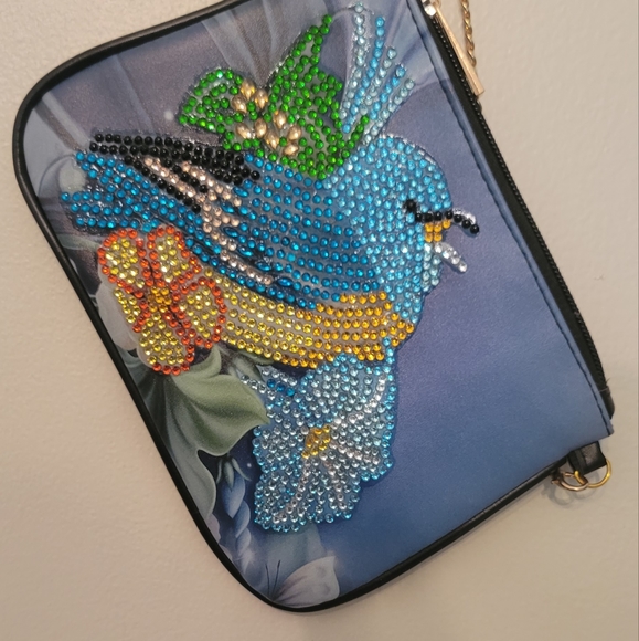 Hand Crafted | Bags | Fashionable Blue Bird Purse | Poshmark